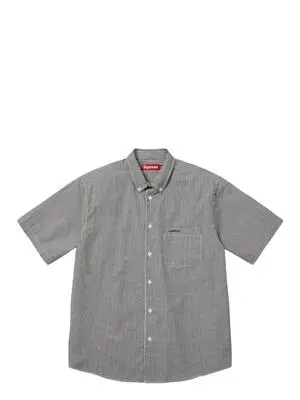 Supreme Ss26 Gingham S/s Shirt - Black