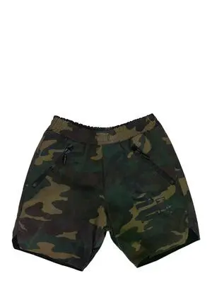Rhude Camouflage-print Zip-pocket Swim Shorts - Green