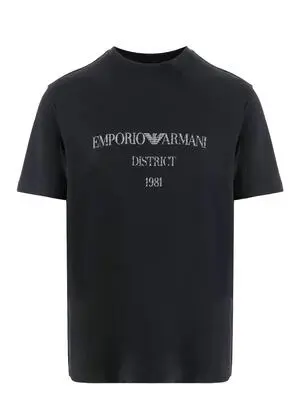 Emporio Armani Logo-print T-shirt - Blue