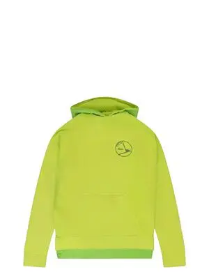 Rhude Layered Effect Logo-print Hoodie - Green