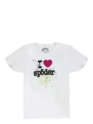 SP5DER Graphic Print T-shirt - White