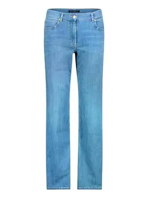 BETTY BARCLAY Rhinestone Embellished Straight-leg Jeans - Blue
