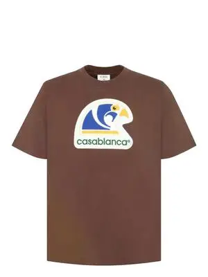 Casablanca Appliqué T-shirt - Brown