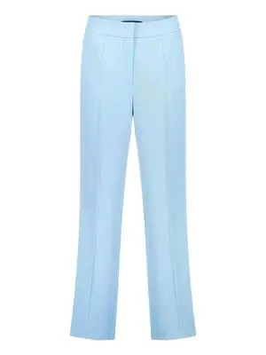 BETTY BARCLAY Pressed Crease Straight-leg Trousers - Blue