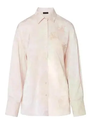 Liu Jo Jacquard Shirt With Jewel Embroidery - Neutrals