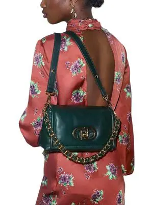 Liu Jo LIU JO Medium Lapuffy Bag With Quilted Design And Chain Strap Green