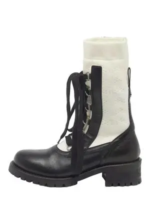 Dior Lace-up Combat Boots - Black