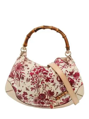 Gucci Peggy Bamboo Handle Shoulder Bag - Neutrals