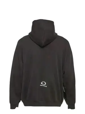 Balenciaga Inside Out Zip-up Hoodie - Black