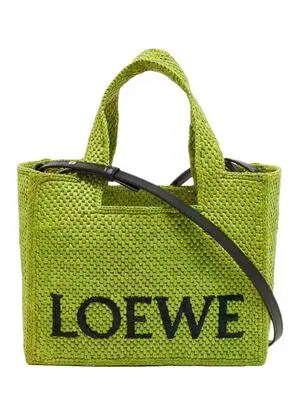 Loewe Small Raffia Tote Bag - Green