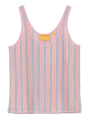 Guest In Residence Striped Tank Top - Pink