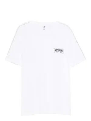 Moschino Logo-embroidery T-shirt - White