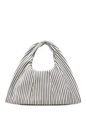 CFCL Dayfuku Pleated Striped Tote Bag - Neutrals