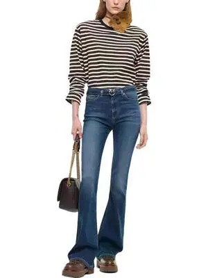 PINKO PINKO Striped Long-Sleeve T-Shirt