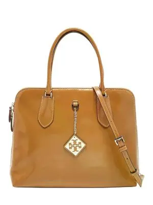 Tory Burch Polish Swing Tote Bag - Brown