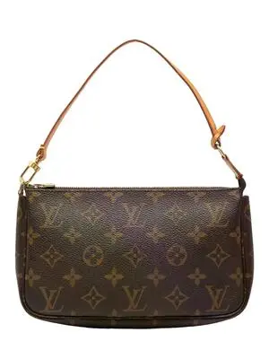 LOUIS VUITTON Monogram Pochette Accessoires Shoulder Bag - Brown