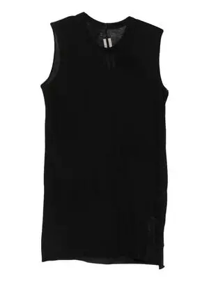 Rick Owens Raw-edge Top - Black
