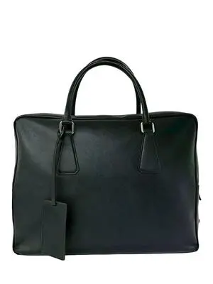Prada Saffiano Business Bag - Black