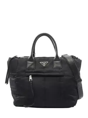 Prada Tessuto Bomber Satchel - Black