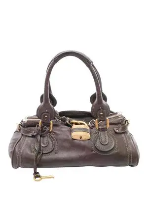 Chloé Medium Leather Paddington Handbag - Brown