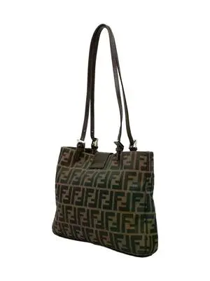 Fendi Zucca Canvas Shoulder Bag - Brown