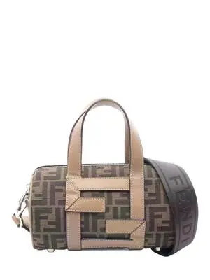 Fendi Fendi O'Lock Bowling Bag Satchel Brown