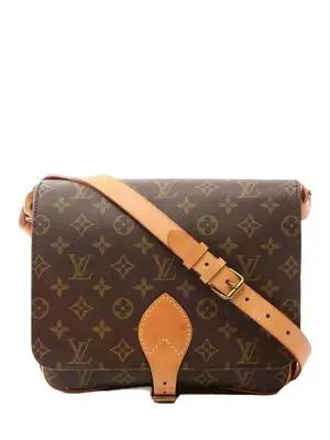 LOUIS VUITTON Louis Vuitton 1990 Monogram Cartouchiere GM Crossbody Bag