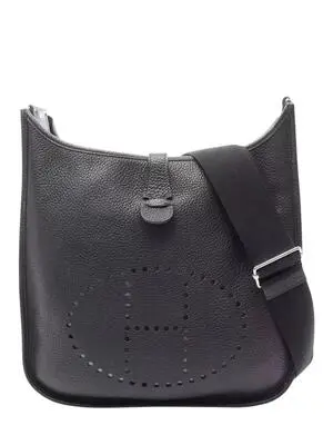Hermès Clemence Evelyne Iii Gm Bag - Black
