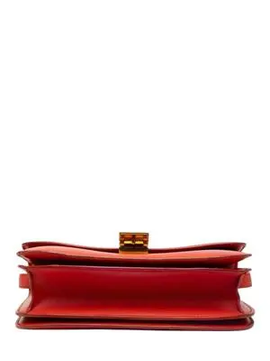 Celine 2013 Medium Calfskin Classic Box Crossbody Bag - Orange