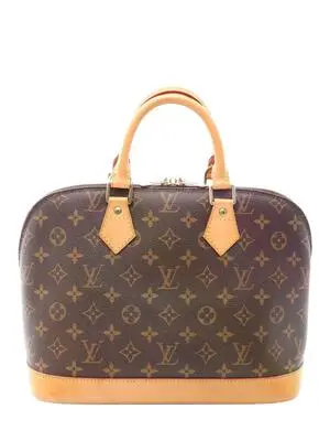 LOUIS VUITTON Monogram Alma Pm Handbag - Brown