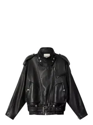 Isabel Marant Étoile Farza Leather Jacket - Black
