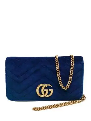 Gucci Marmont Shoulder Bag - Blue