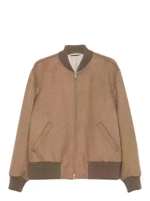 LARDINI Lardini Ribbed-Trim Zip-Fastening Jacket