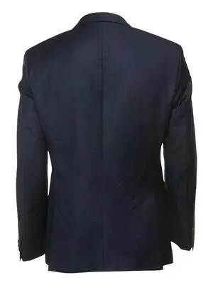 BOSS Single-breasted Check Blazer - Blue