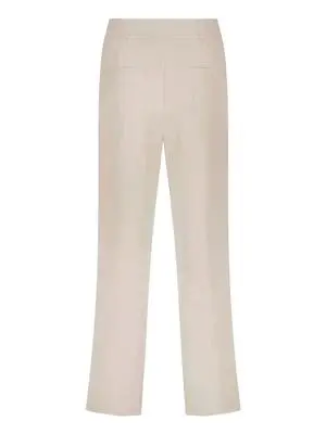 BETTY BARCLAY Pressed Crease Straight-leg Trousers - Neutrals