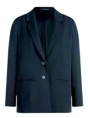 BETTY BARCLAY Notched Lapel Button-fastening Blazer - Blue