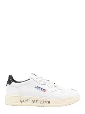 AUTRY Medalist Slogan-print Sneakers - White