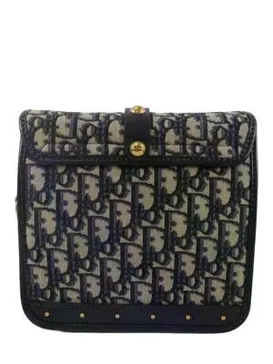 Dior Christian Dior Oblique Square Dior Addict Shoulder Bag Blue