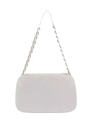 Prada Patent Leather Shoulder Bag - White