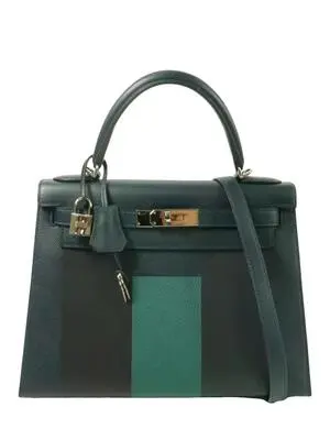 Hermès 2018 Kelly Leather Tote Bag - Green