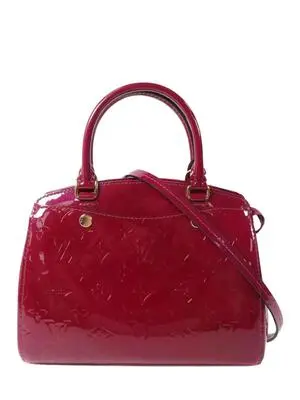 LOUIS VUITTON Monogram Vernis Brera Shoulder Bag - Red