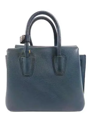 Mcm Leather Shoulder Bag - Blue