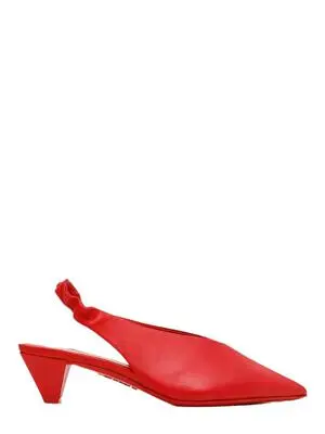 Loewe Pointed-toe Slingback Pumps - Red