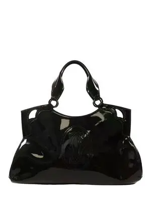 Cartier Logo Patent-leather Tote Bag - Black