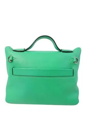 Hermès Mini 24/24 Leather Tote Bag - Green