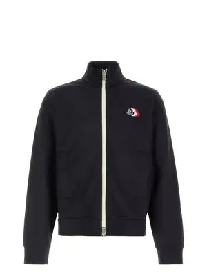 Moncler Stretch Nylon Blend Track Jacket - Black