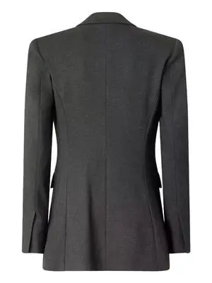 Pinko Double-breasted Peak Lapel Blazer - Grey