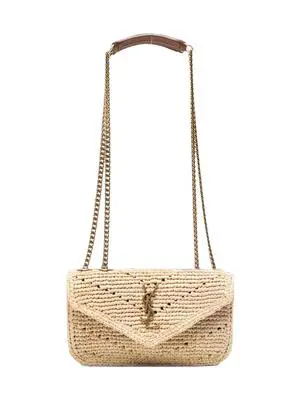 Saint Laurent Mini Lou Lou Shoulder Bag - Neutrals