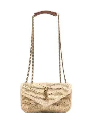 Saint Laurent Mini Lou Lou Shoulder Bag - Neutrals