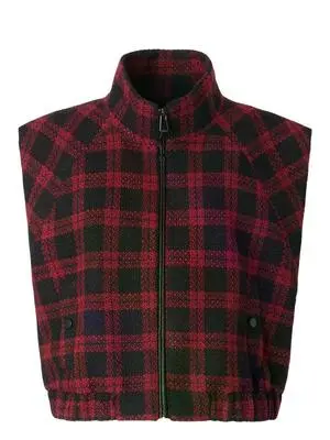 PINKO Pinko Sleeveless Gilet With Checked Pattern